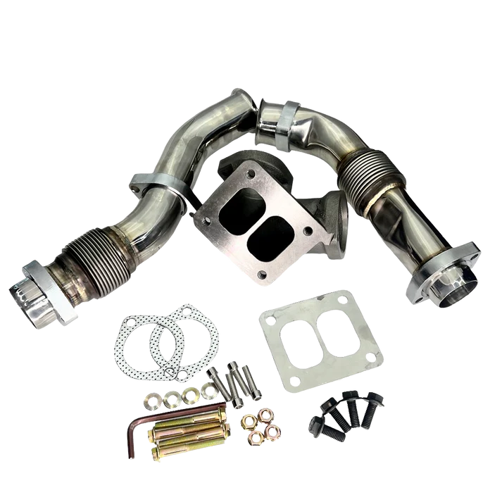 Odawgs Diesel Bellowed Up Pipes - 7.3 Powerstroke OBS (1994-1998 ...